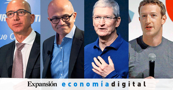 Amazon, Microsoft, Apple y Facebook ralentizan su crecimiento